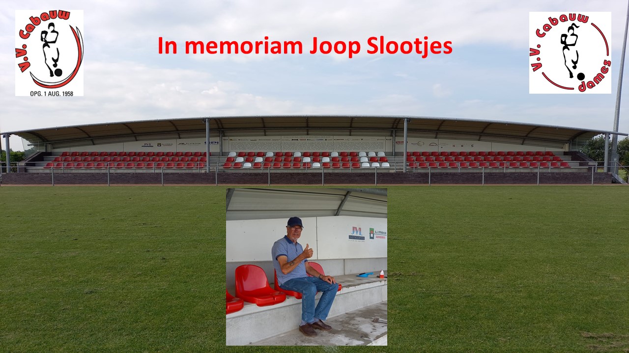 In memoriam Joop Slootjes | VV CABAUW